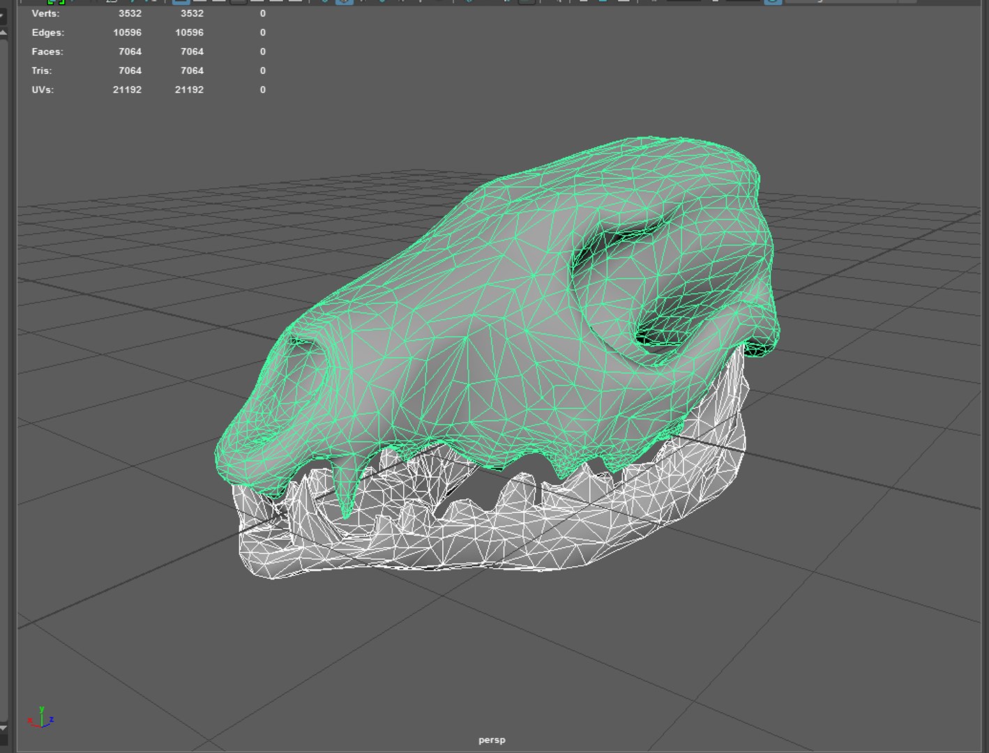 3D Fox Skull Model - TurboSquid 1207798