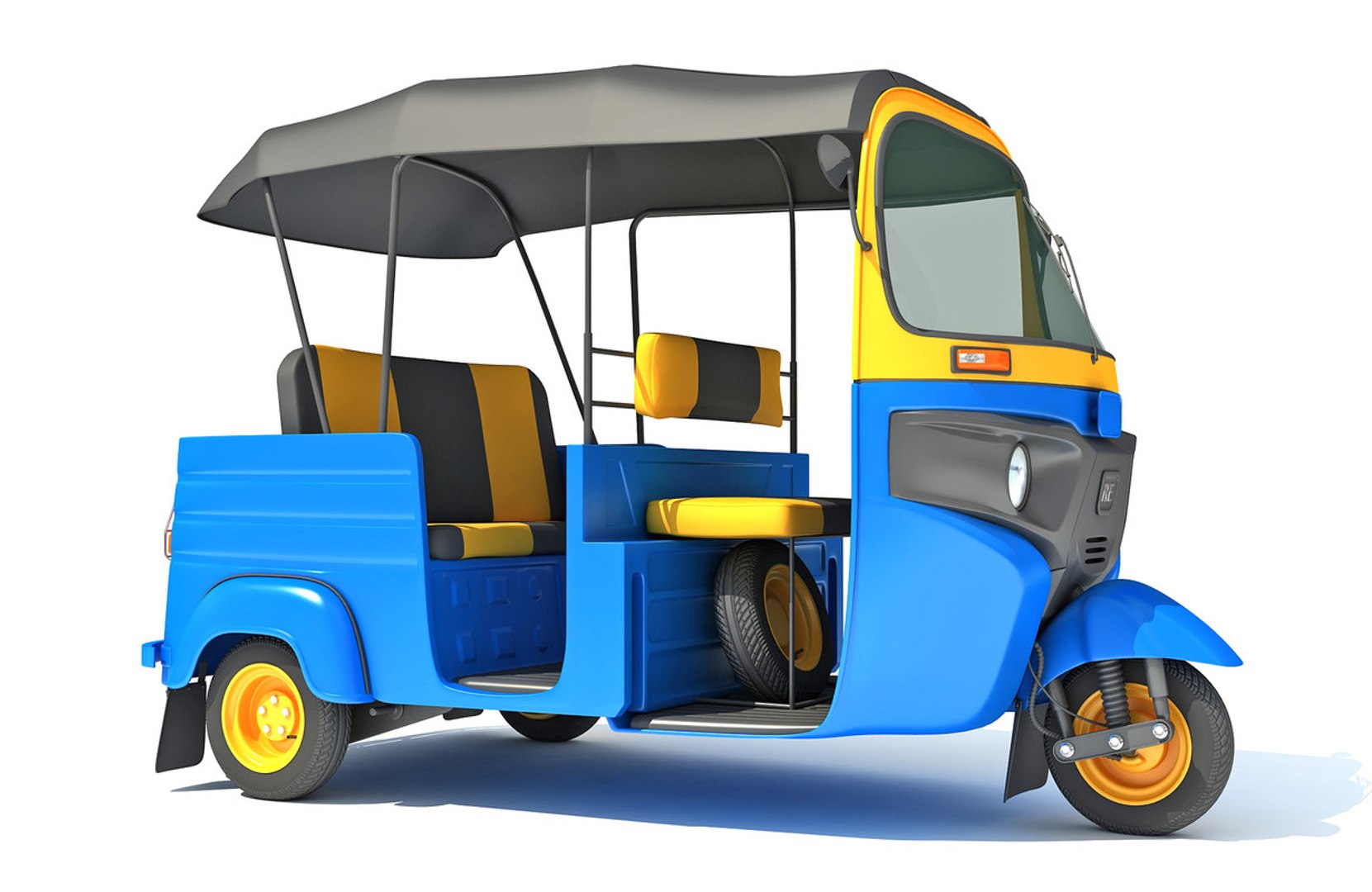 3D auto rickshaw model - TurboSquid 1455233