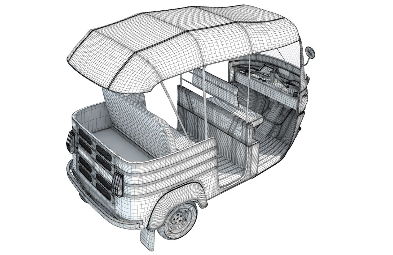 3D auto rickshaw model - TurboSquid 1455233