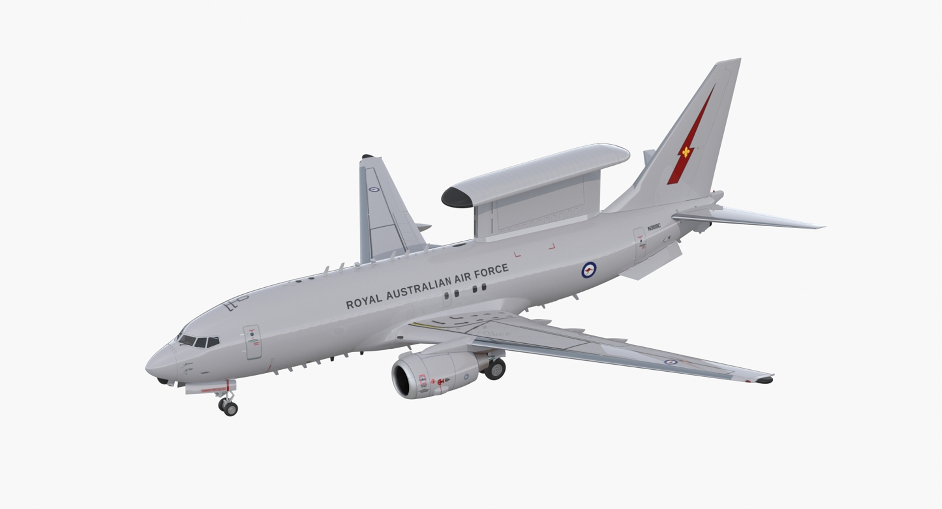 3D Model Boeing 737 Wedgetail Royal - TurboSquid 1375404