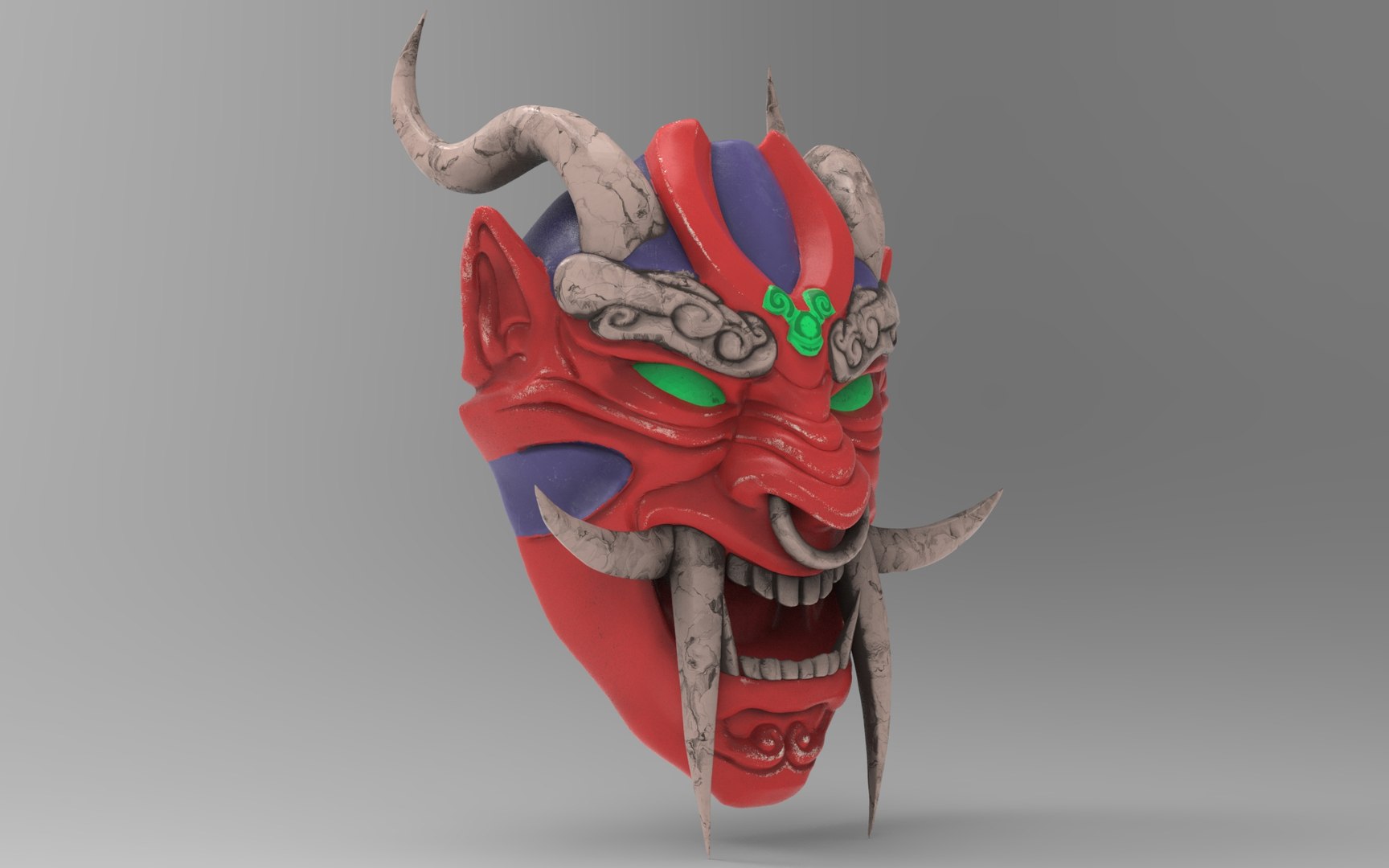 Oni Mask 3D - TurboSquid 1988348