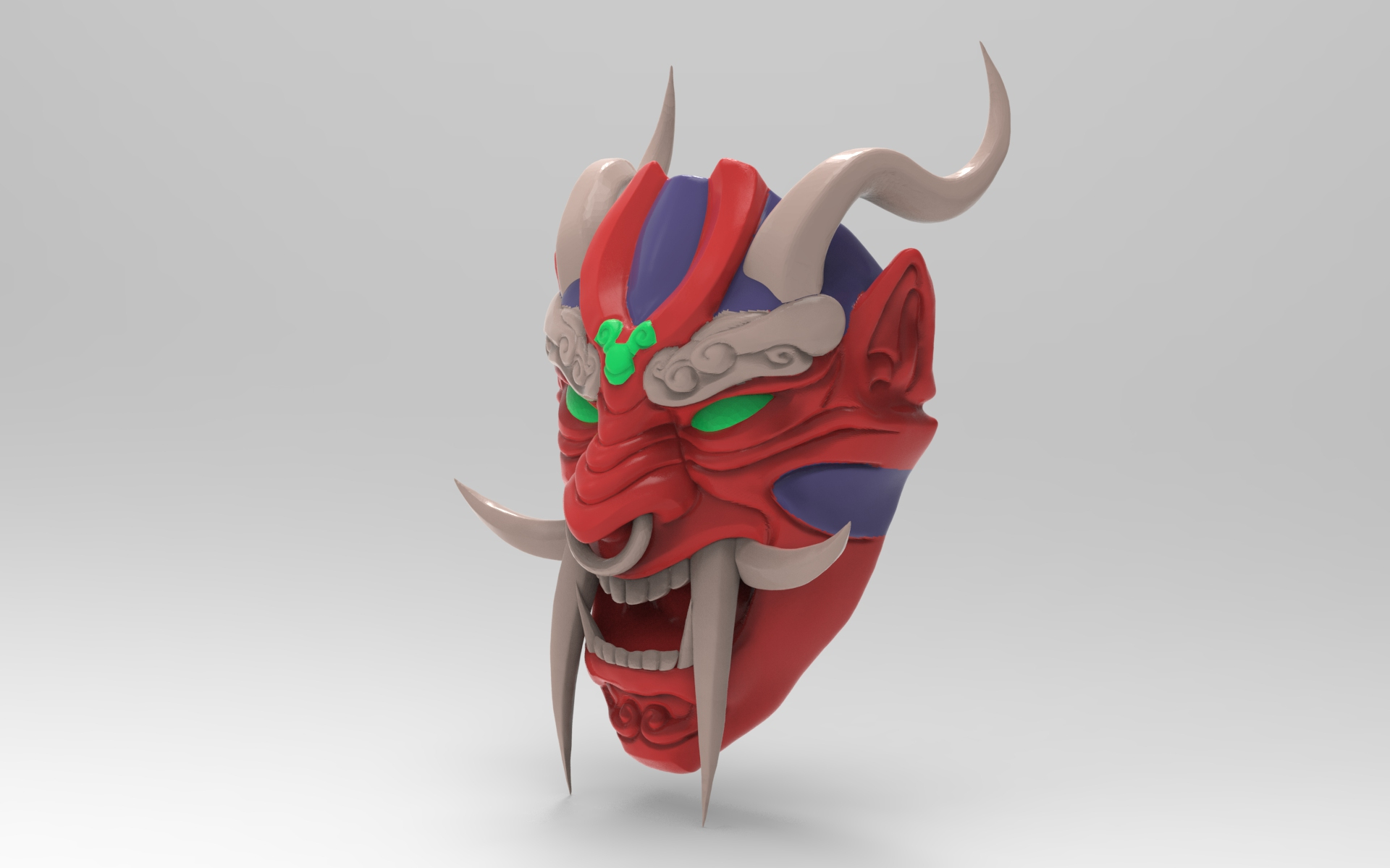 Oni Mask 3D - TurboSquid 1988348