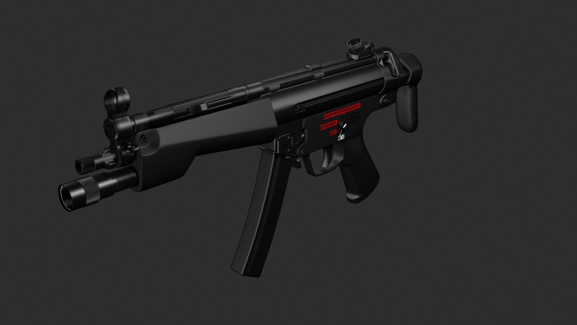 3d H K Mp5 Model