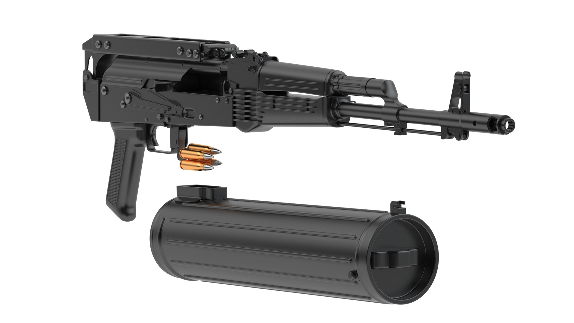 AK-74 PP-19 Mag Assault Rifle 3D Model - TurboSquid 1991882