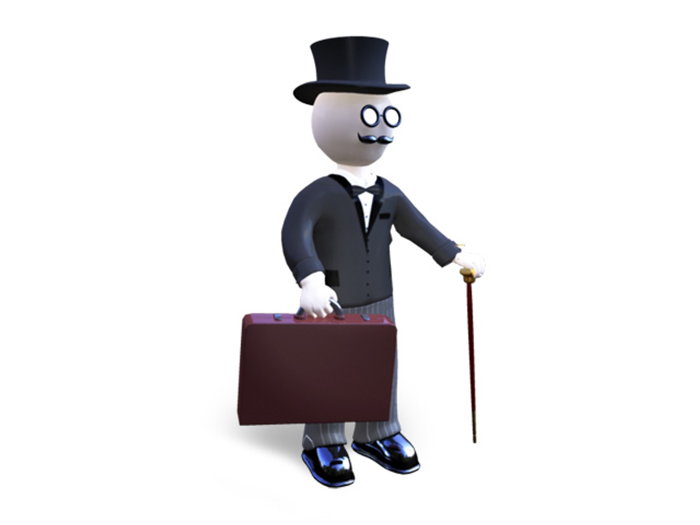 Ma Cartoon Character Banker