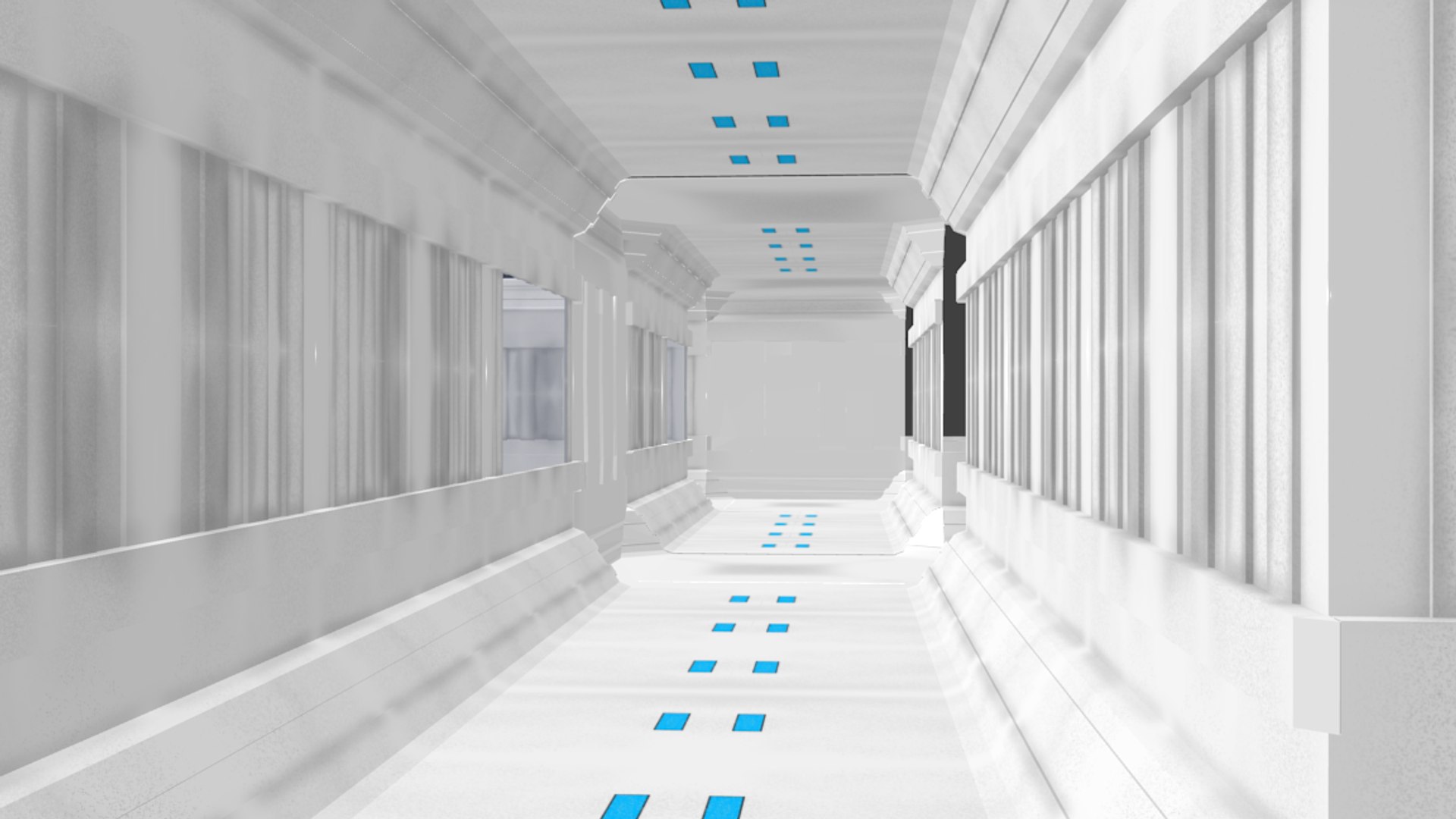 modular corridors 3d 3ds