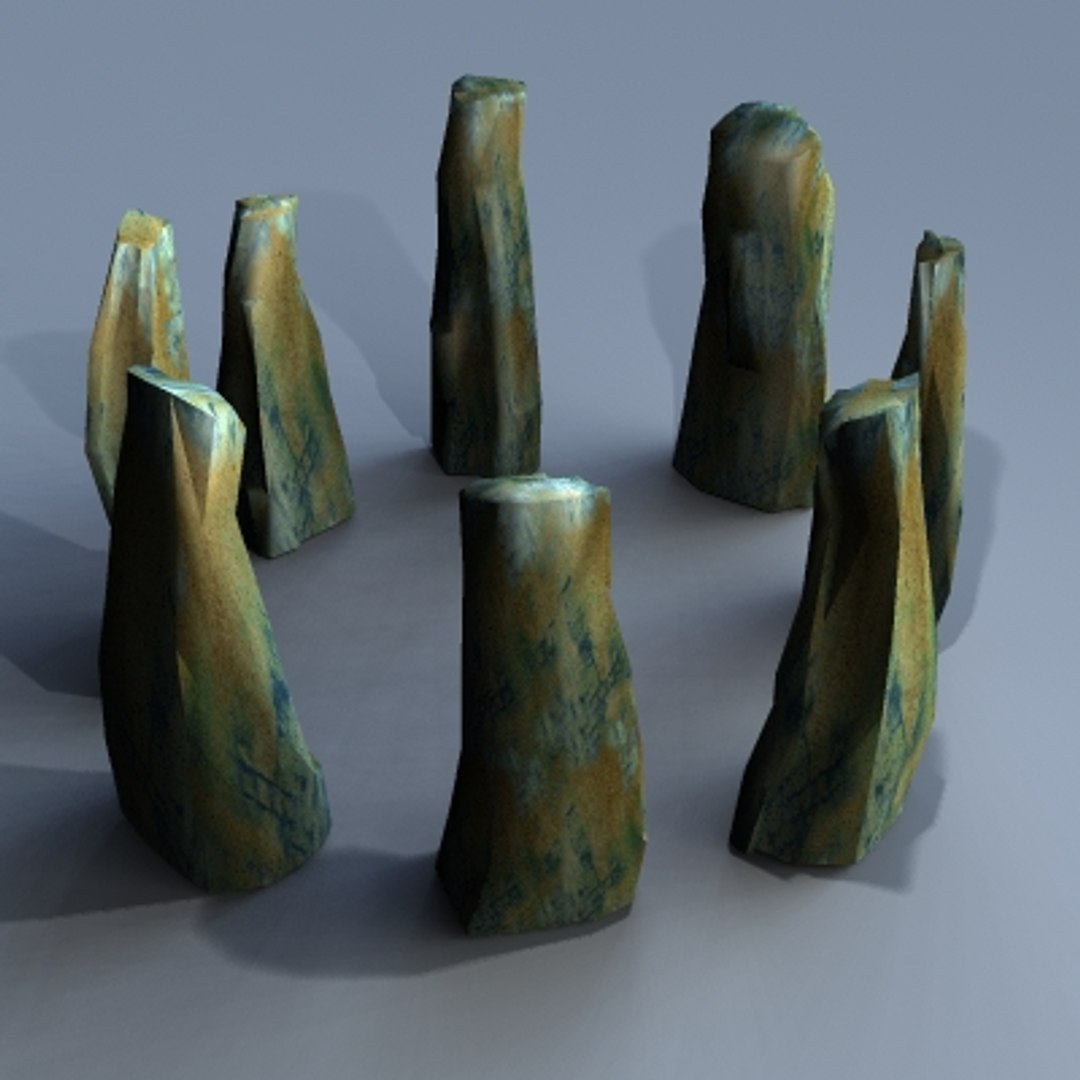 ancient stone circle 3d max