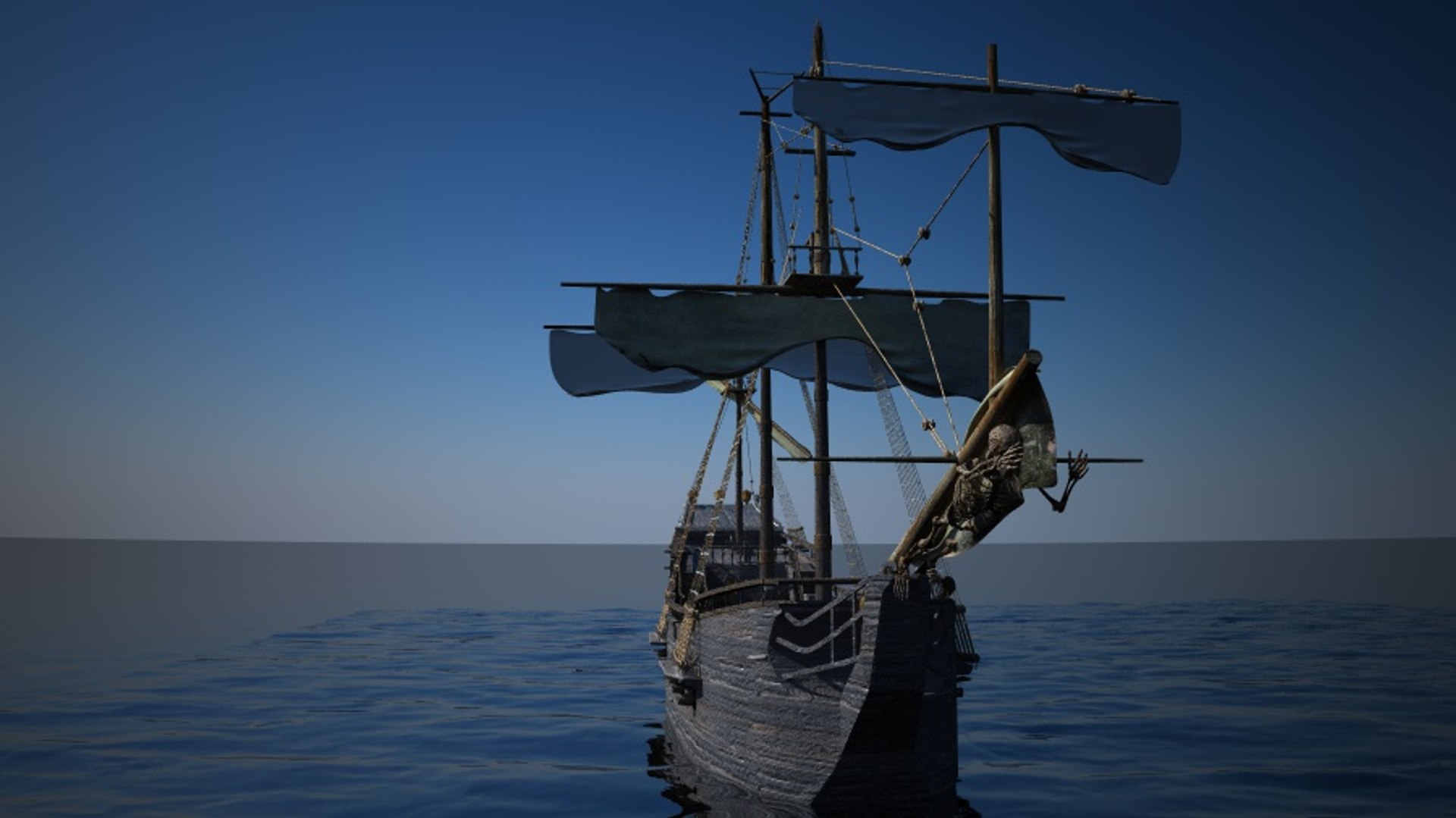 Old Ship 3d C4d