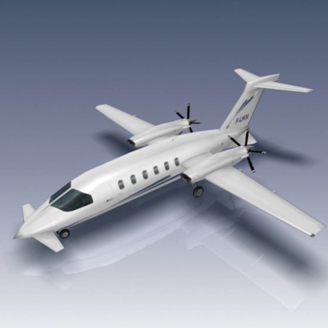 Piaggio Avanti P180 Aircraft 3d Model