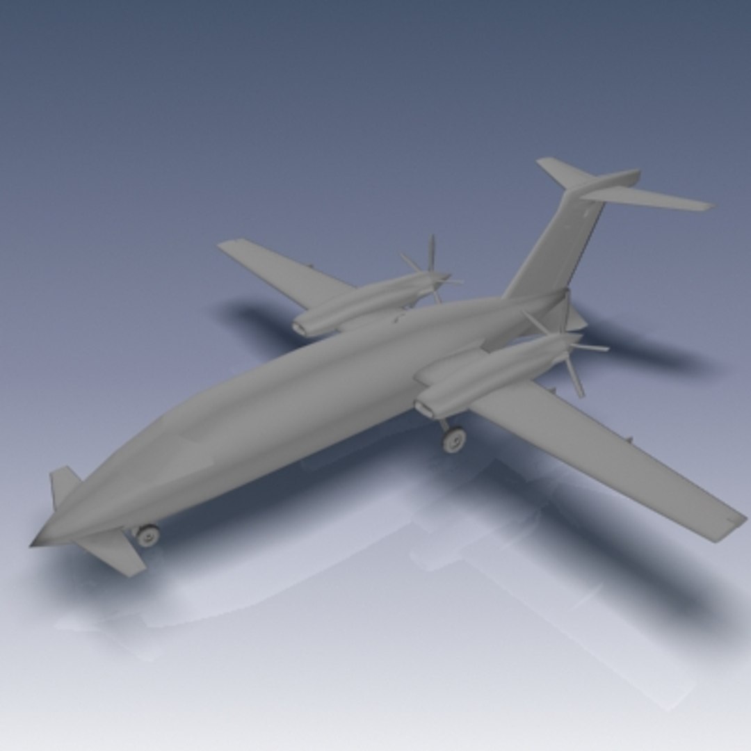 Piaggio Avanti P180 Aircraft 3d Model