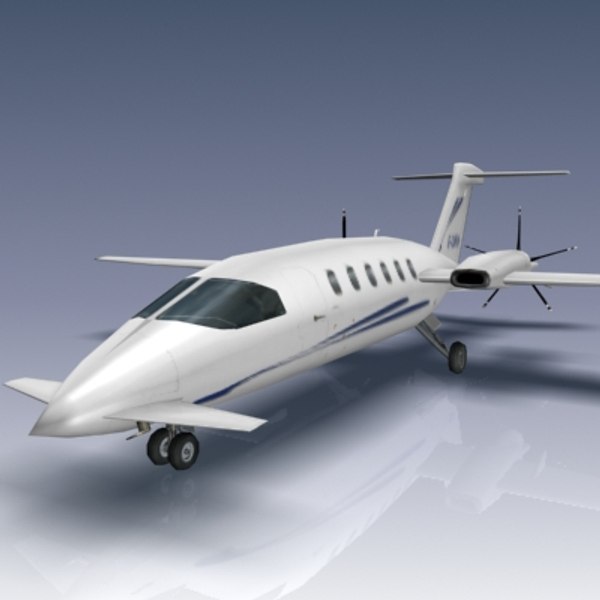 piaggio avanti p180 aircraft 3d model