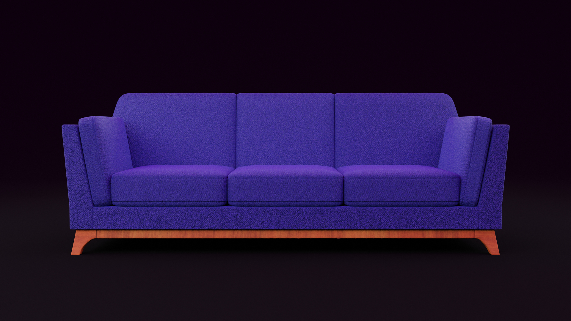 Boston 3 Seater Sofa Blue Color 3D - TurboSquid 2102832