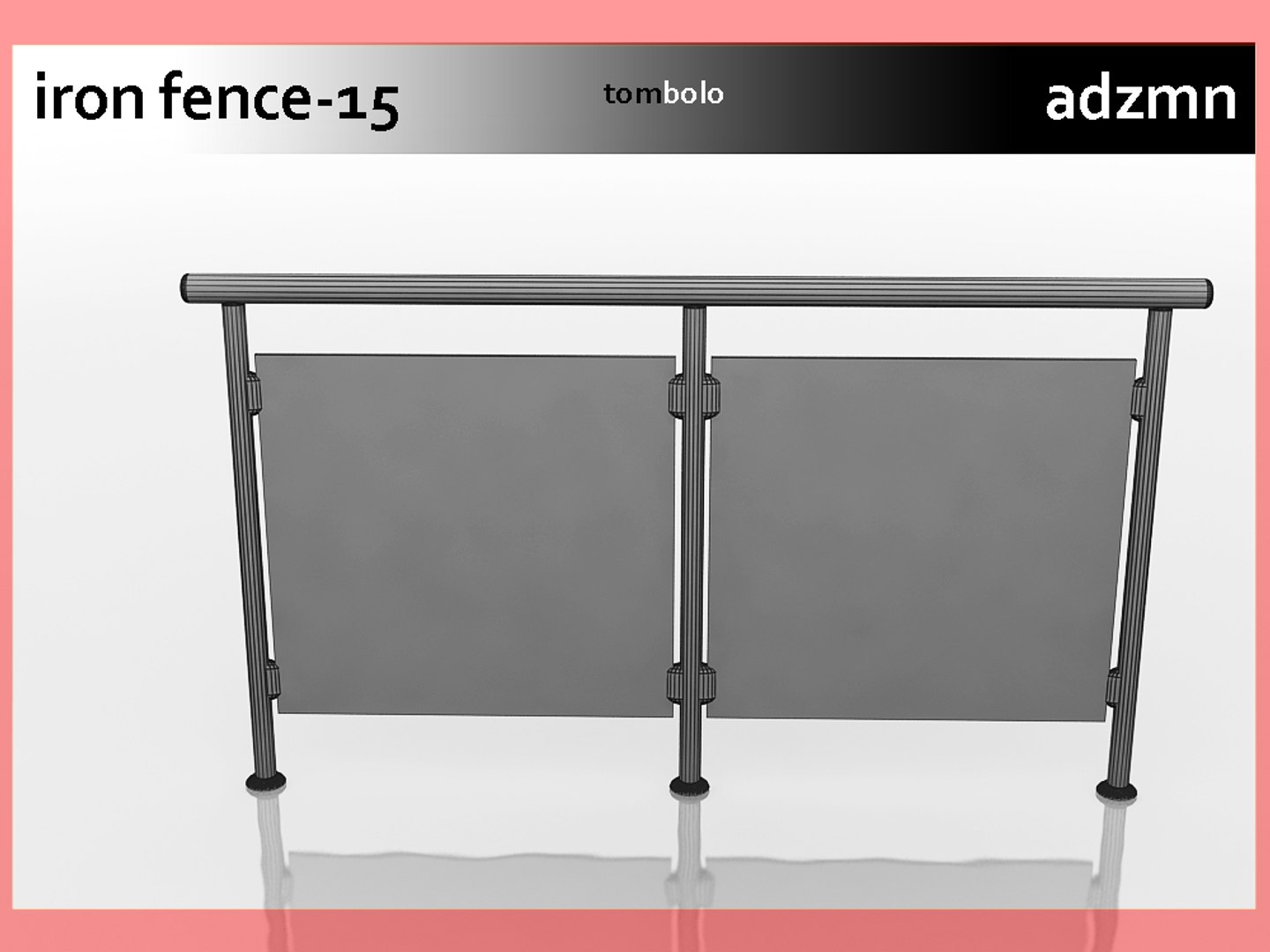 Iron Railing Fence Dwg