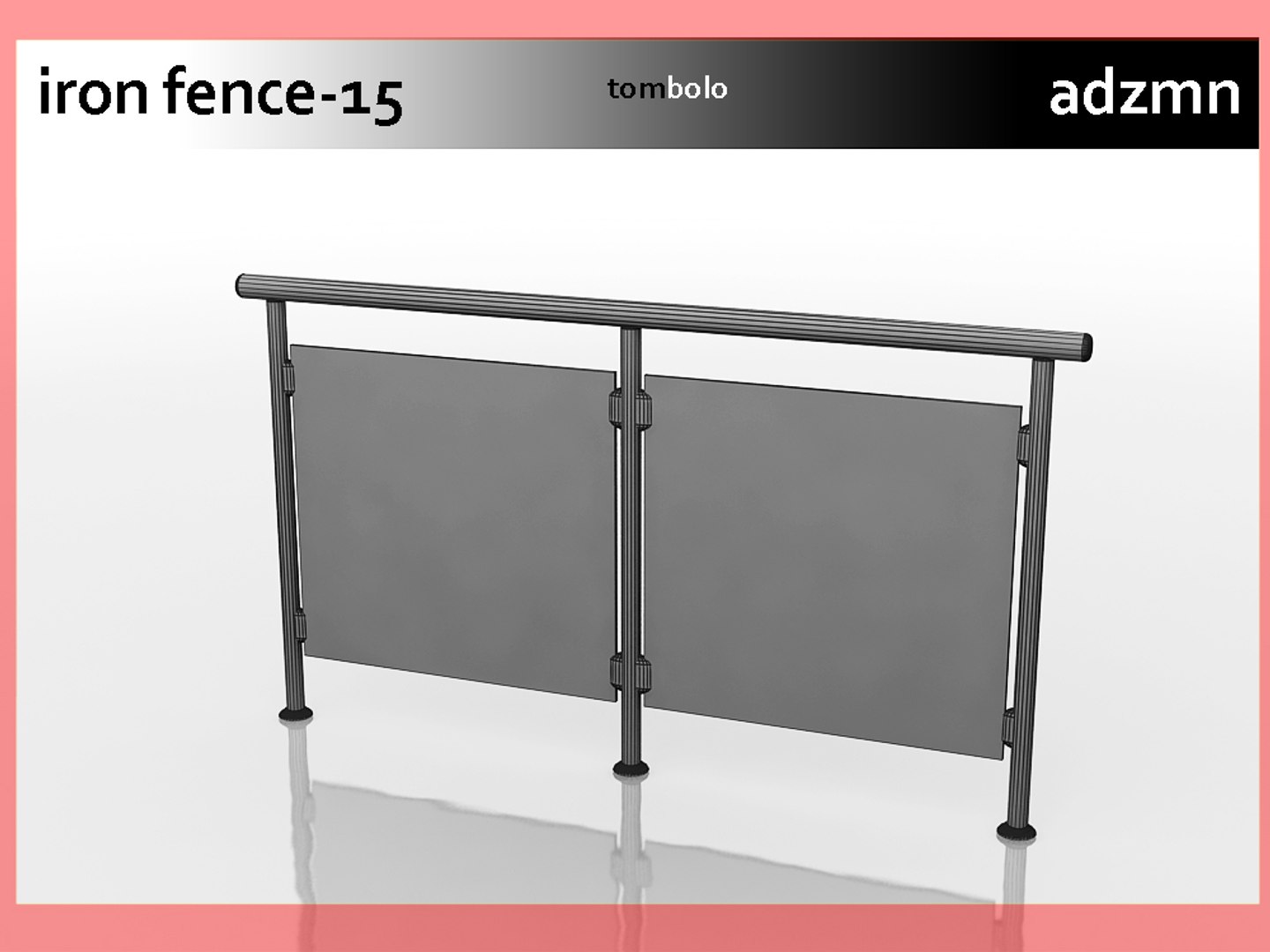 Iron Railing Fence Dwg