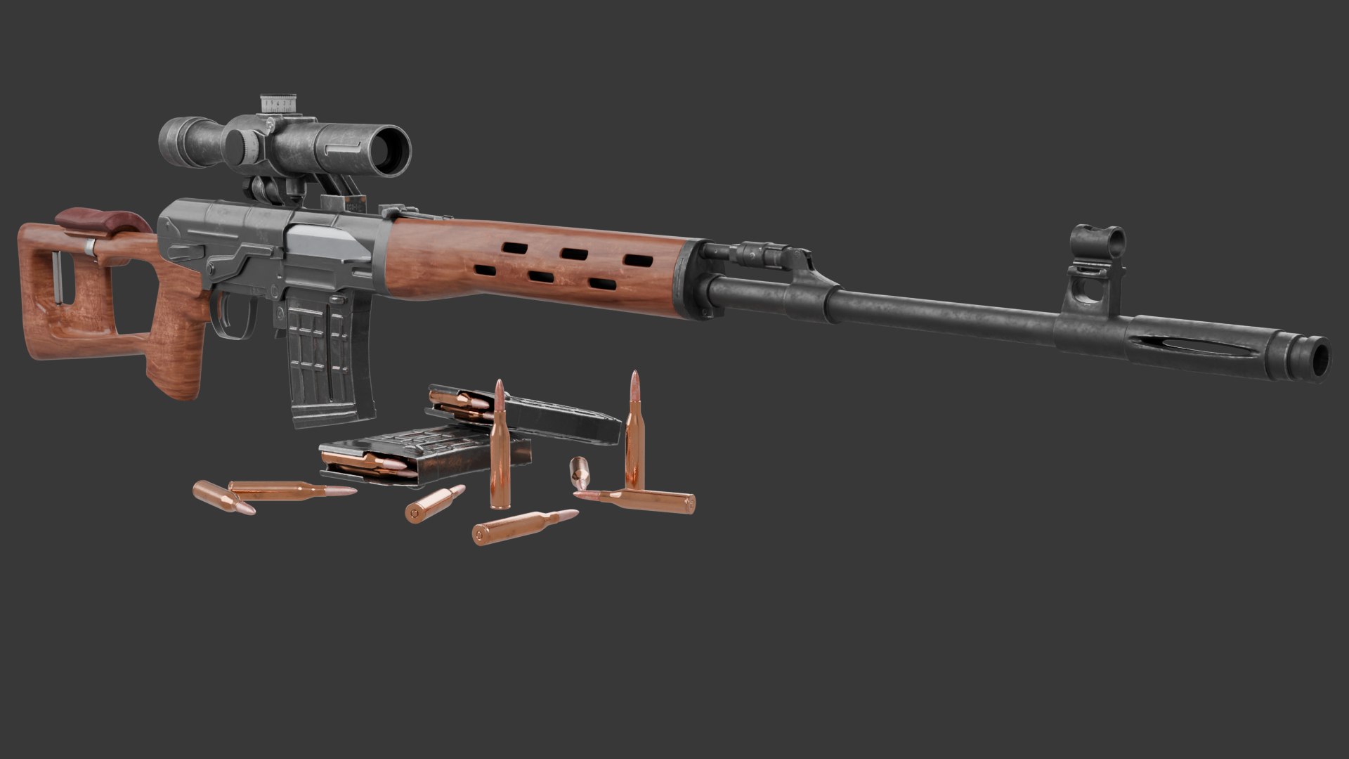 Svd Dragunov 3D Model - TurboSquid 2351653