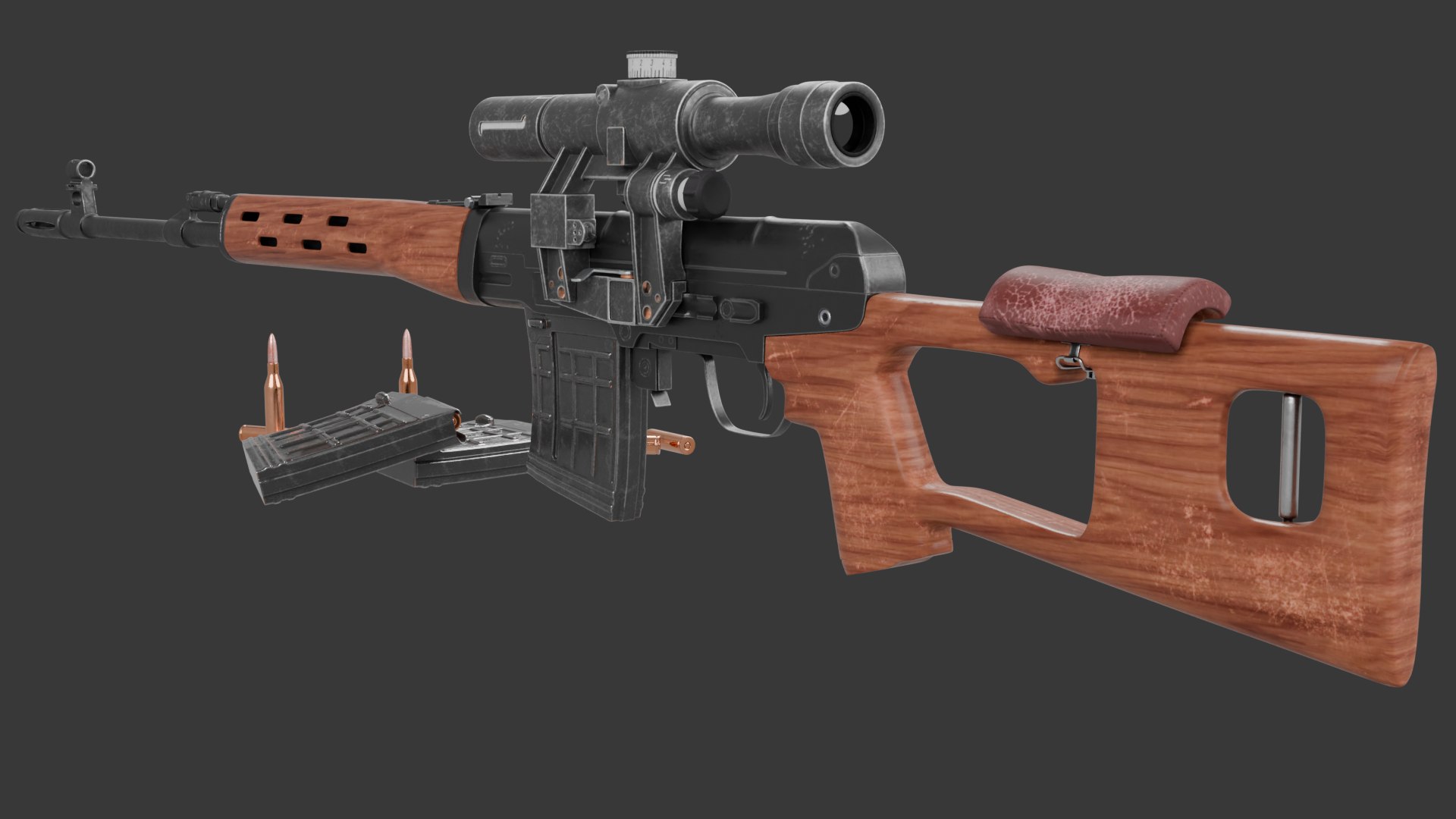 Svd Dragunov 3D Model - TurboSquid 2351653