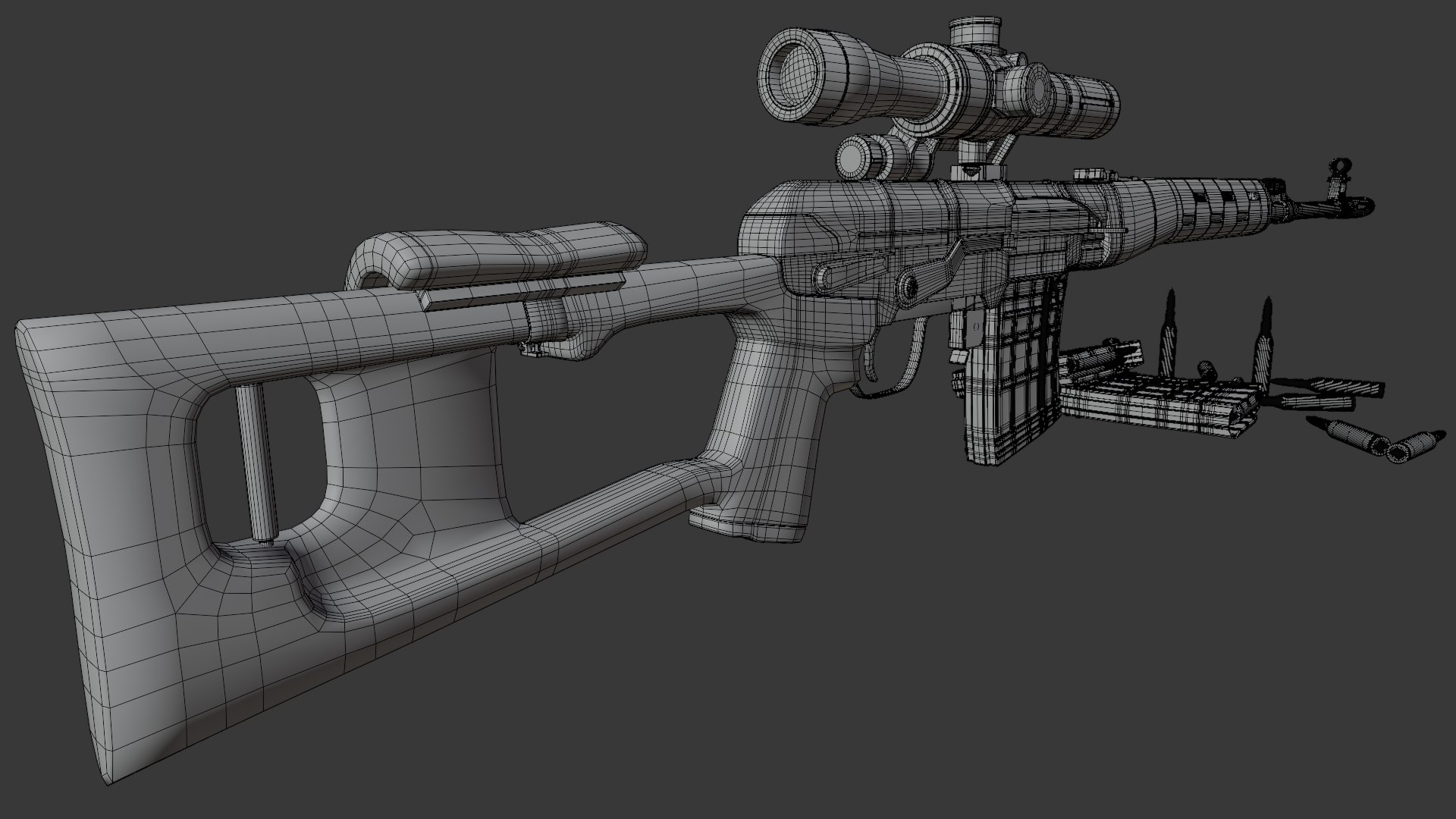 Svd Dragunov 3D Model - TurboSquid 2351653