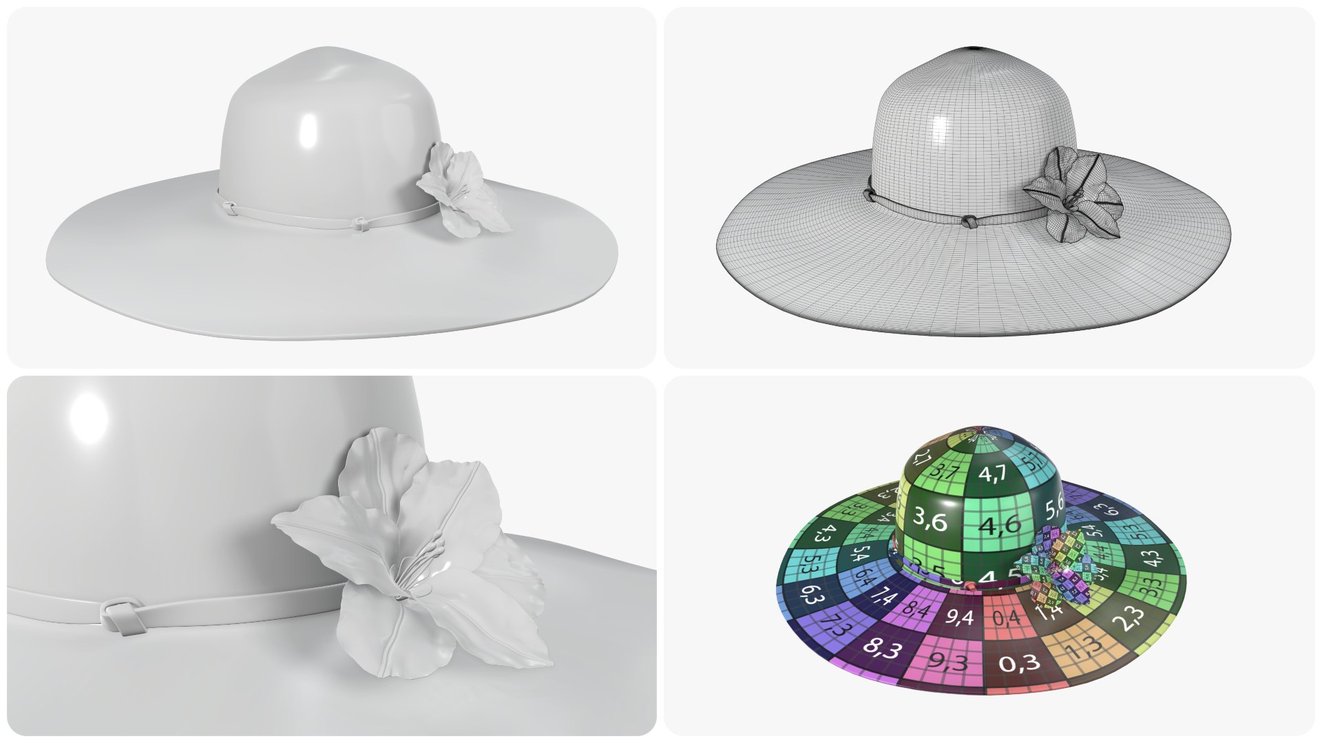 Hat Military Floppy 3D Model - TurboSquid 1520349