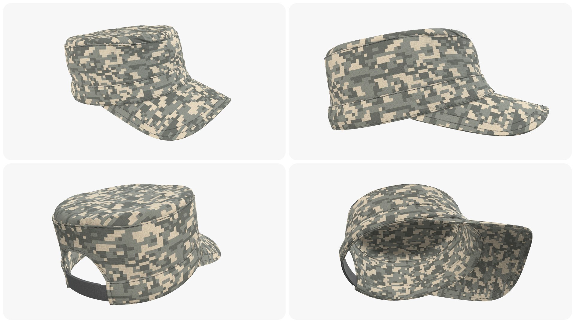 Hat Military Floppy 3D Model - TurboSquid 1520349