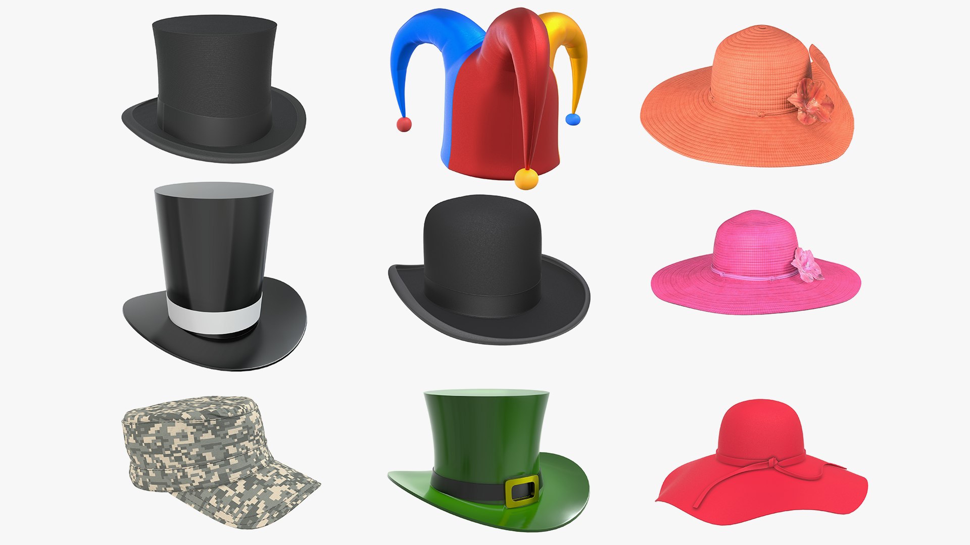 Hat Military Floppy 3D Model - TurboSquid 1520349