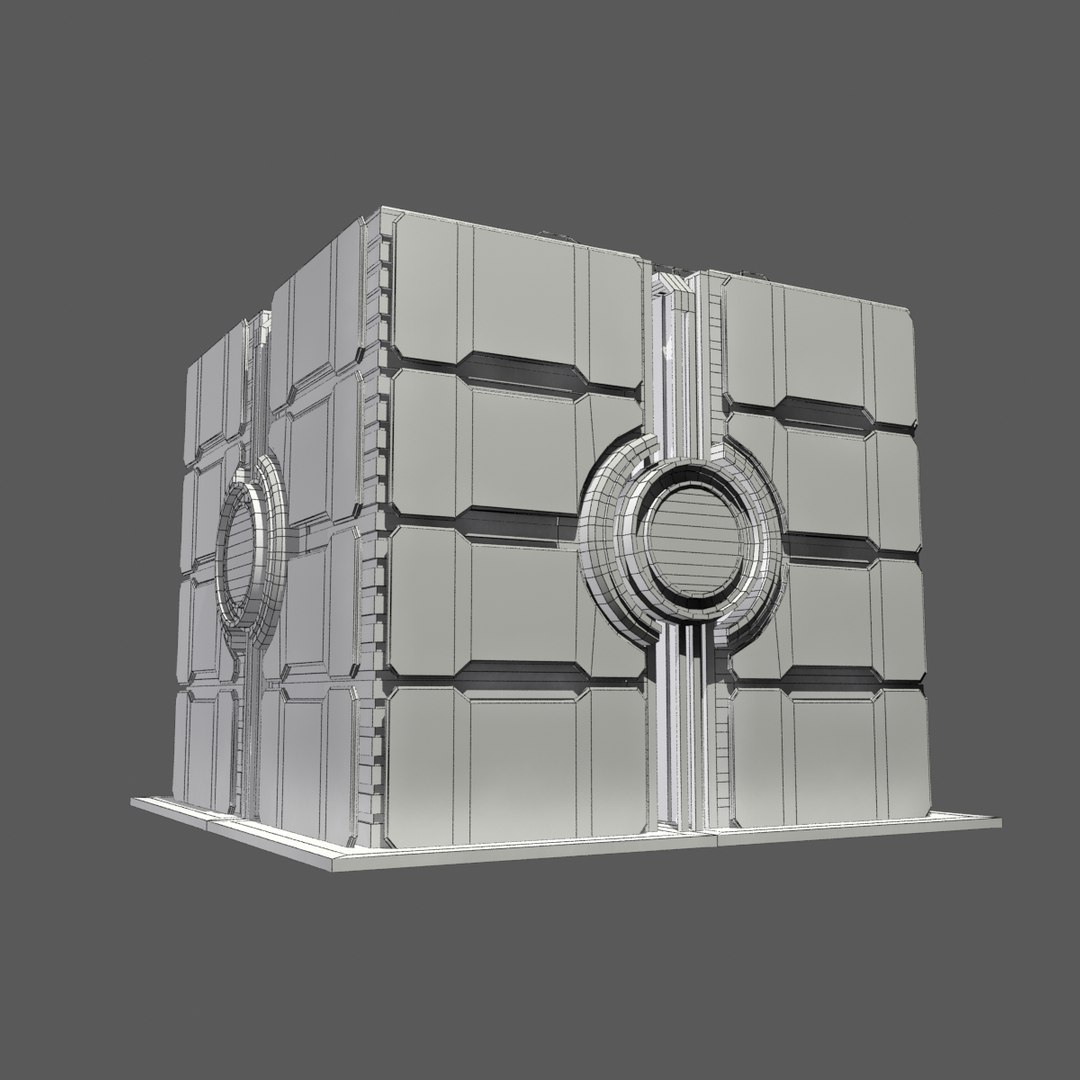 3d Model - Sci Fi Building