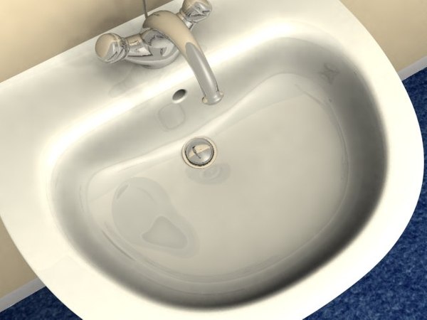 3d bathroom sink tap model