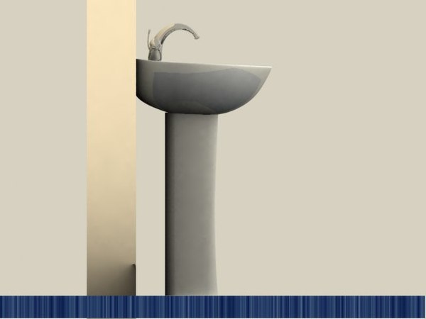 3d bathroom sink tap model