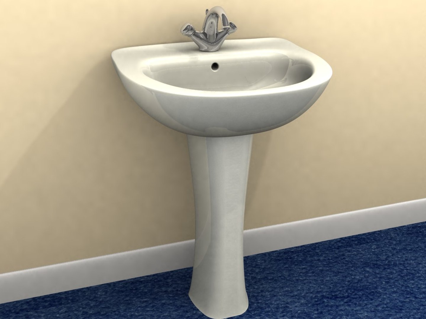 3d bathroom sink tap model