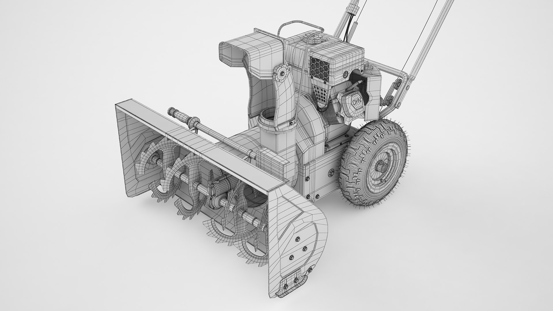 Snow Blower Power 3D Model - TurboSquid 1557710