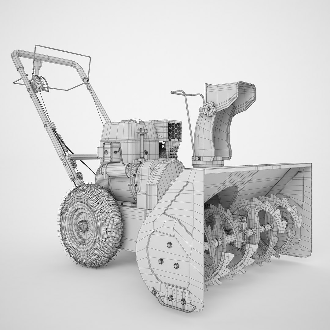 Snow Blower Power 3D Model - TurboSquid 1557710