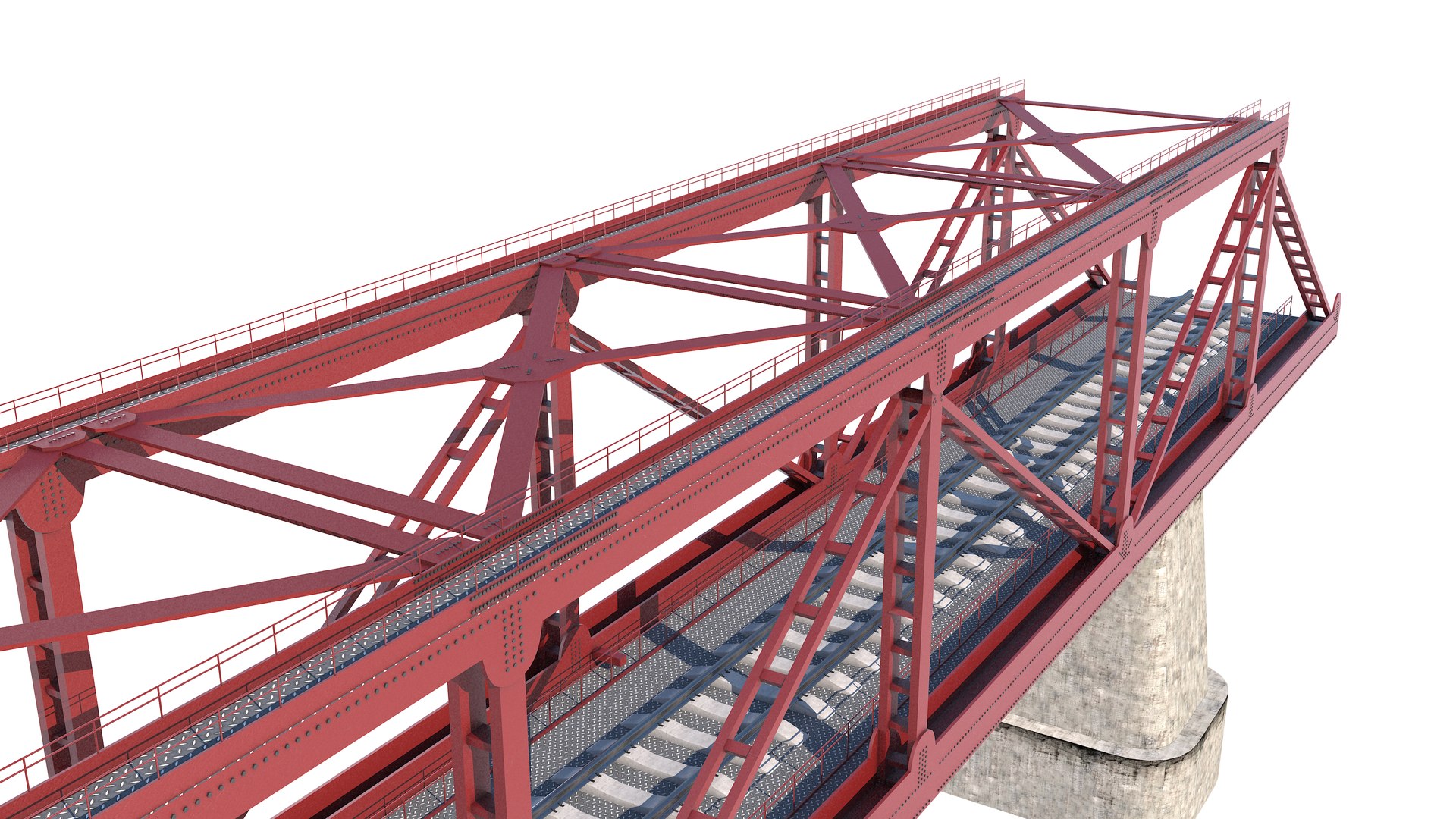 Railway Bridge 3D Model - TurboSquid 1833351