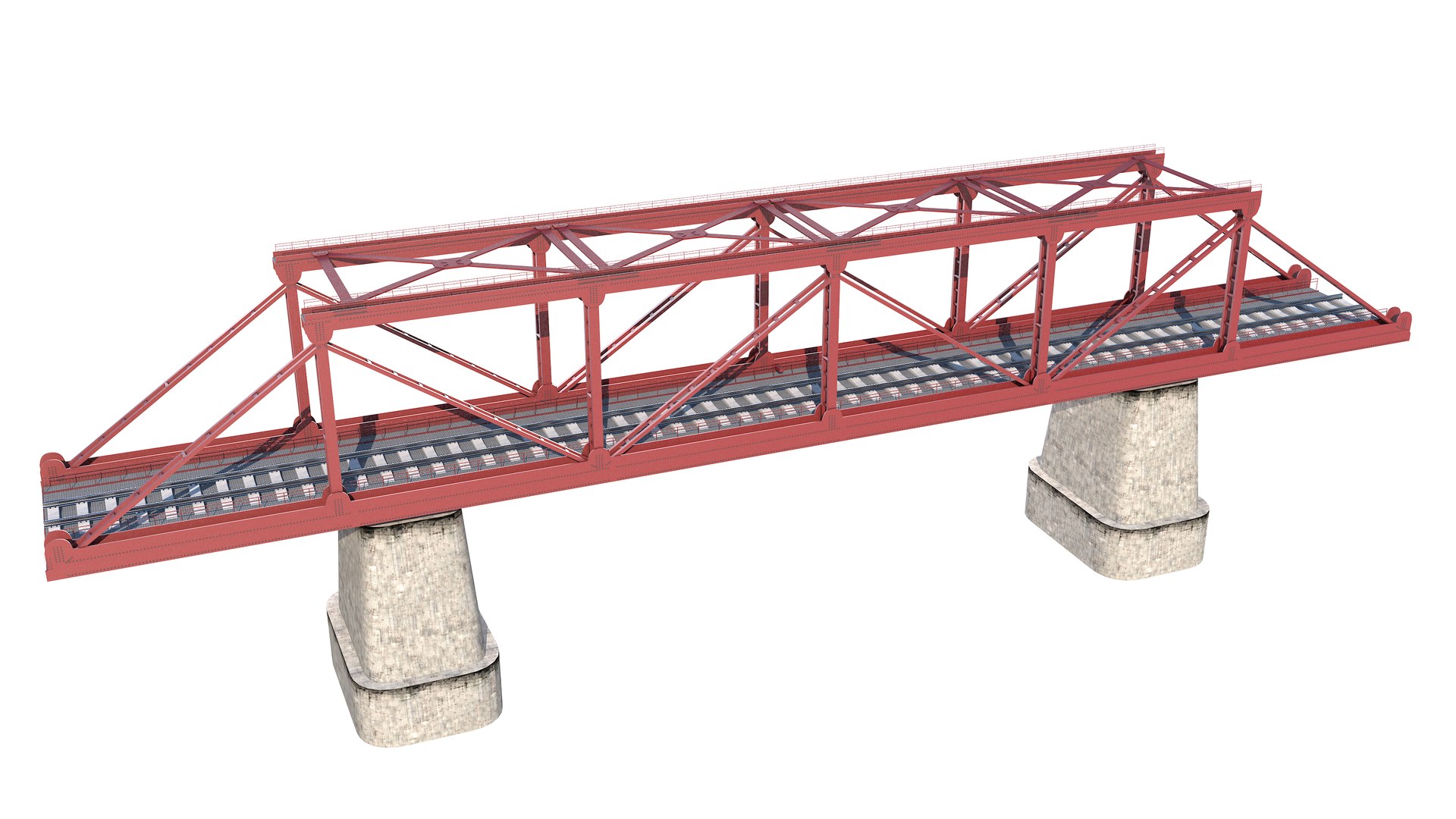 Railway Bridge 3D Model - TurboSquid 1833351