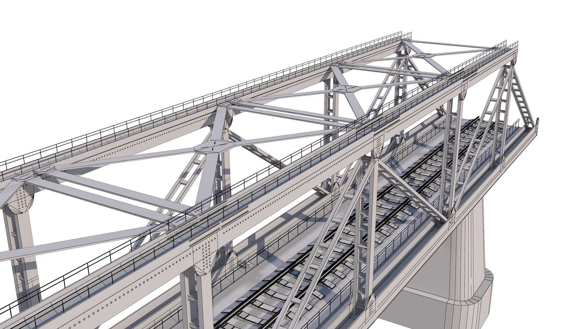Railway Bridge 3D Model - TurboSquid 1833351