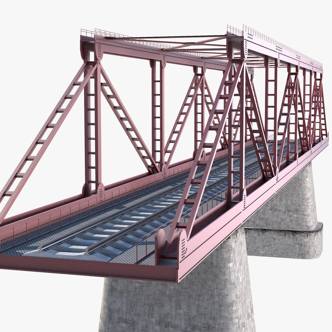 Railway Bridge 3D model - TurboSquid 1833351