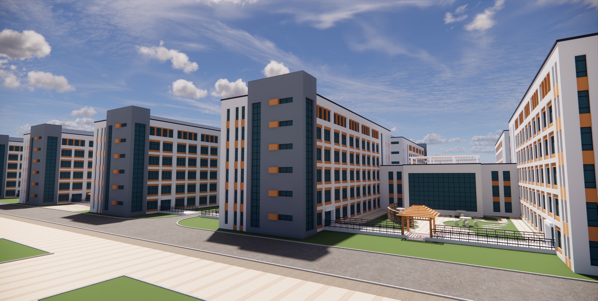3D Office Building and dormitory-A4 model - TurboSquid 2098994