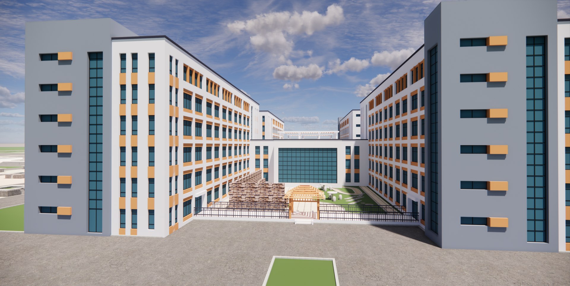 3D Office Building and dormitory-A4 model - TurboSquid 2098994