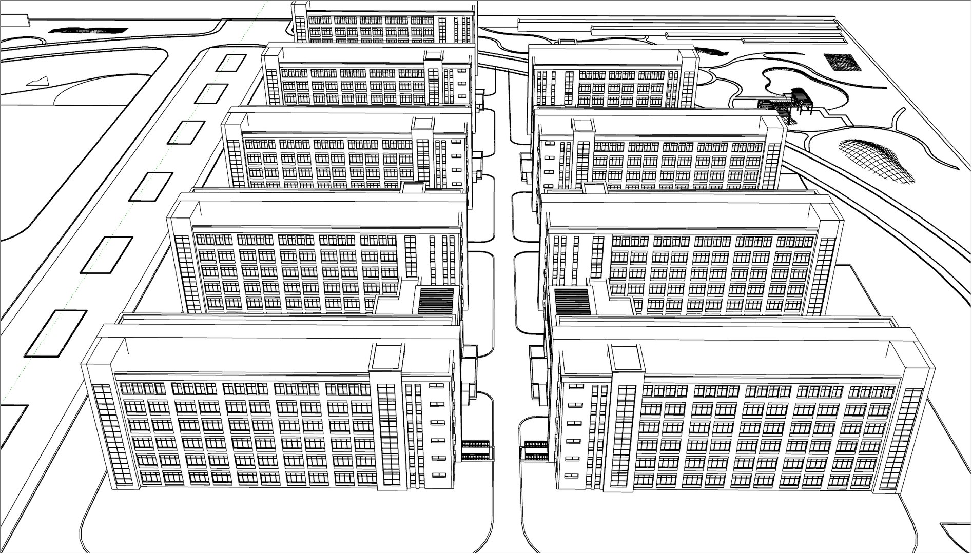 3D Office Building and dormitory-A4 model - TurboSquid 2098994