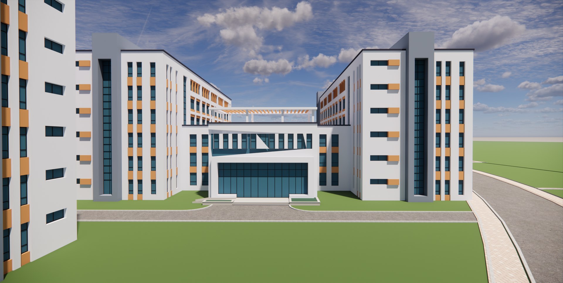 3D Office Building and dormitory-A4 model - TurboSquid 2098994