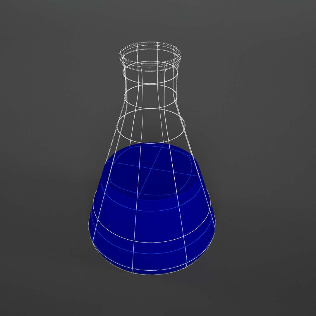 3ds Max Erlenmeyer 1000 Ml Lab