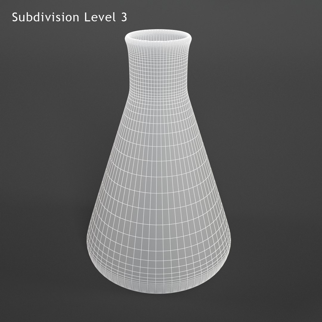 3ds Max Erlenmeyer 1000 Ml Lab