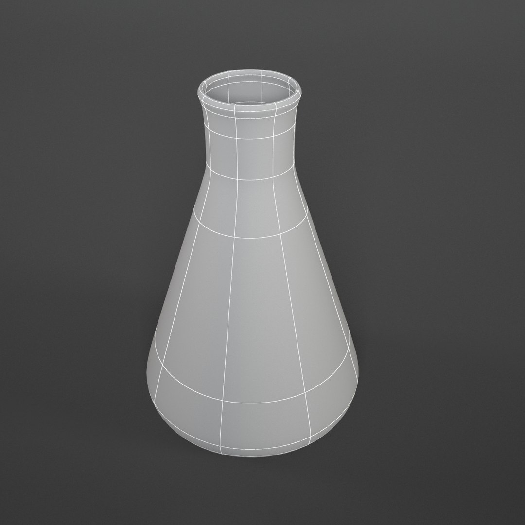 3ds Max Erlenmeyer 1000 Ml Lab