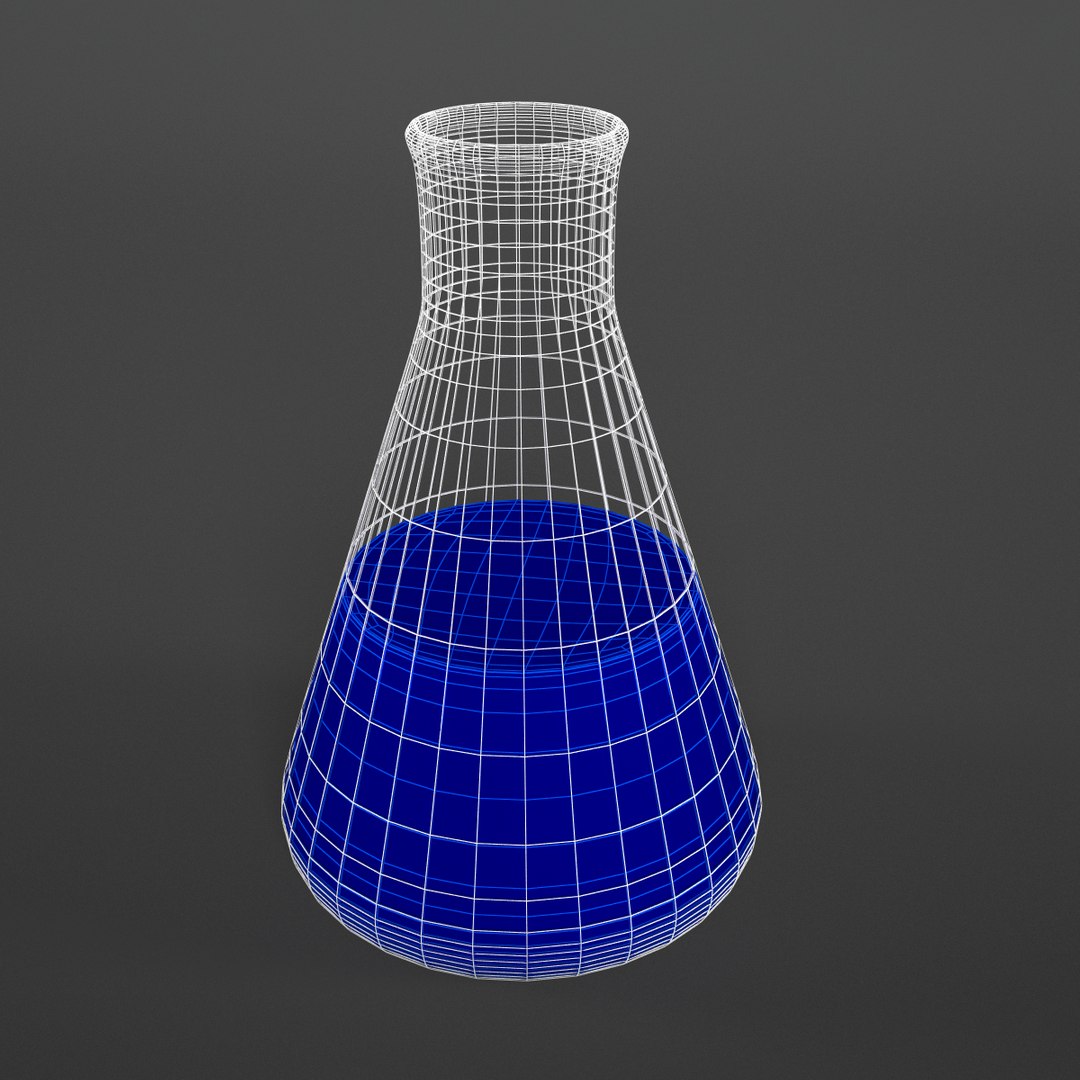 3ds Max Erlenmeyer 1000 Ml Lab