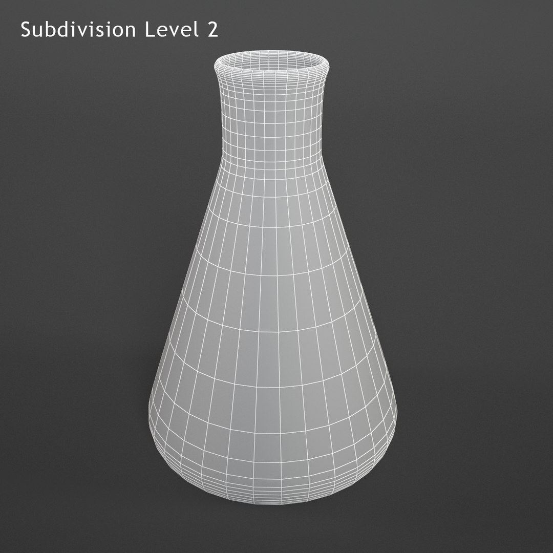 3ds Max Erlenmeyer 1000 Ml Lab