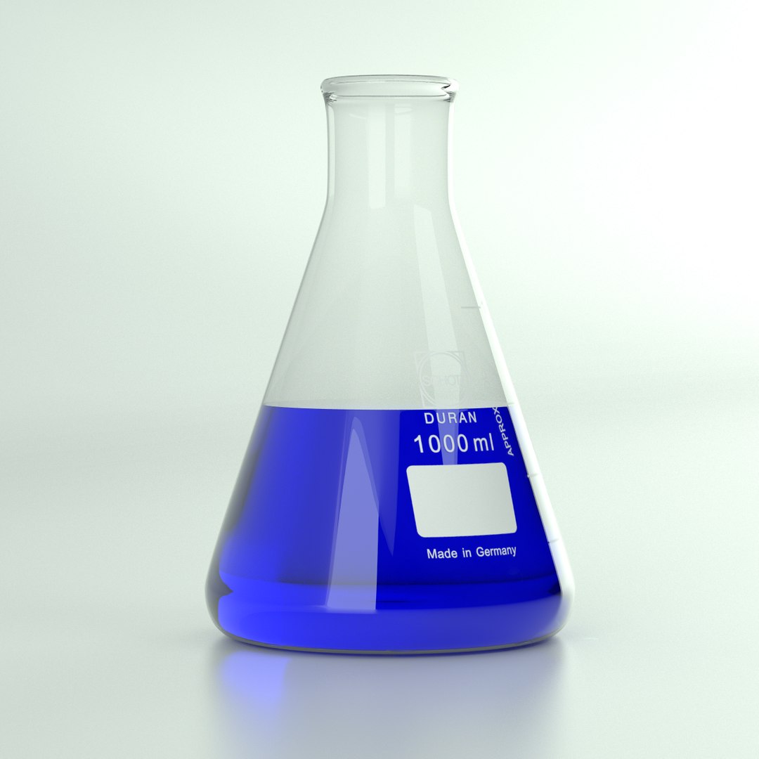 3ds Max Erlenmeyer 1000 Ml Lab