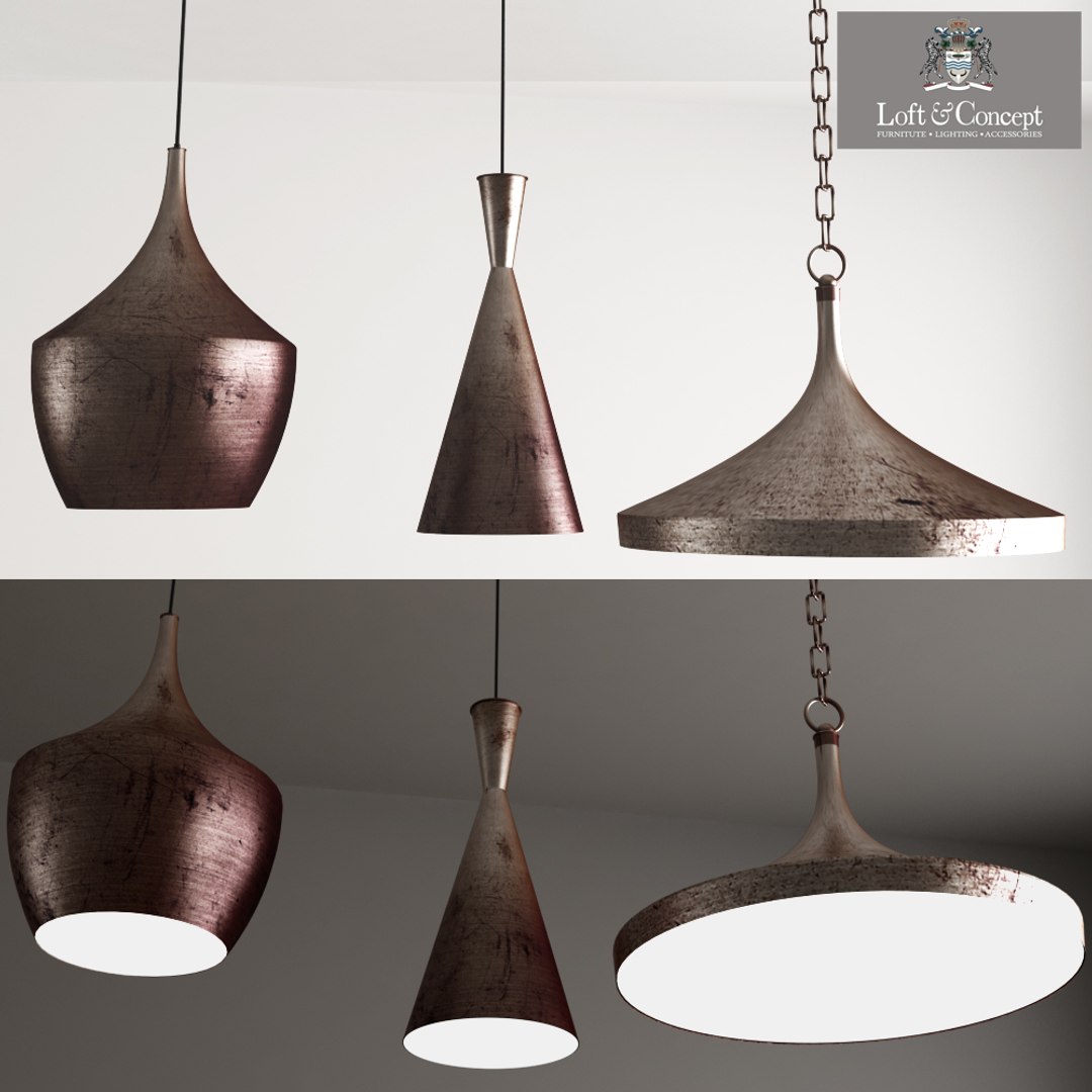 3D Copper Pendant Lamp Beat - TurboSquid 1197491