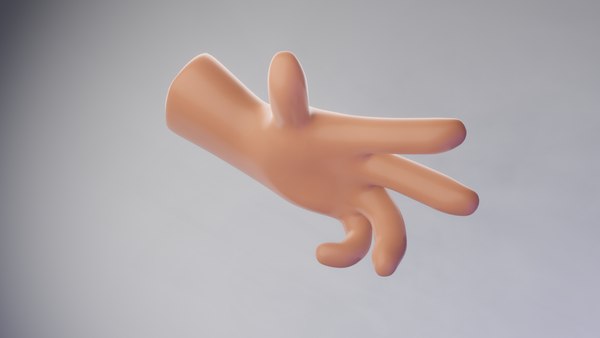 modelo 3d Modelo 3D de mano humana de dibujos animados - TurboSquid 1654588
