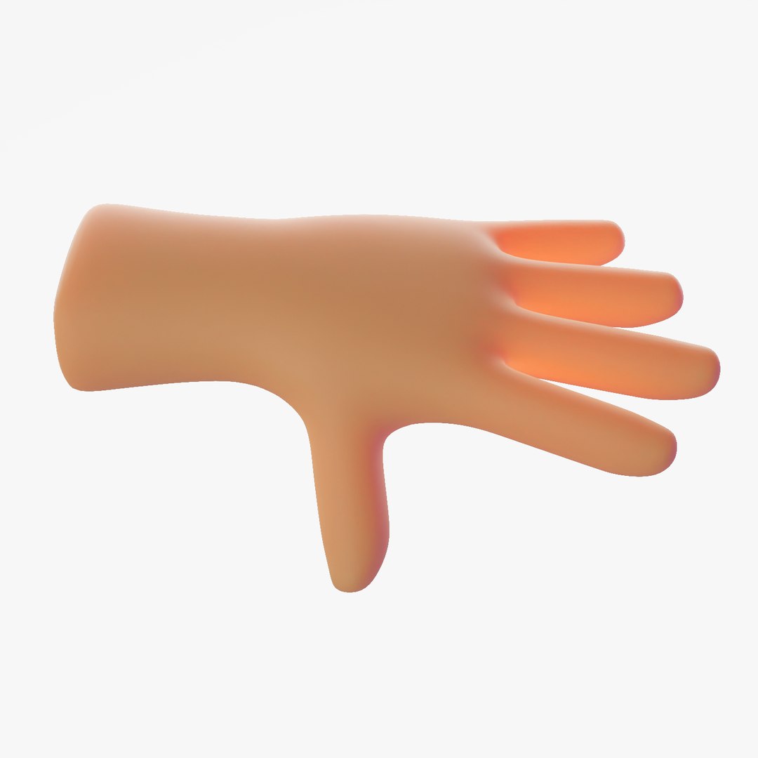 Cartoon Human Hand Modeled Model - TurboSquid 1654588