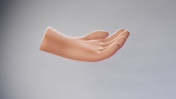 modelo 3d Modelo 3D de mano humana de dibujos animados - TurboSquid 1654588
