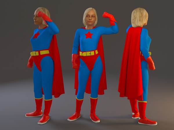 Superhero 3D Models for Download | TurboSquid