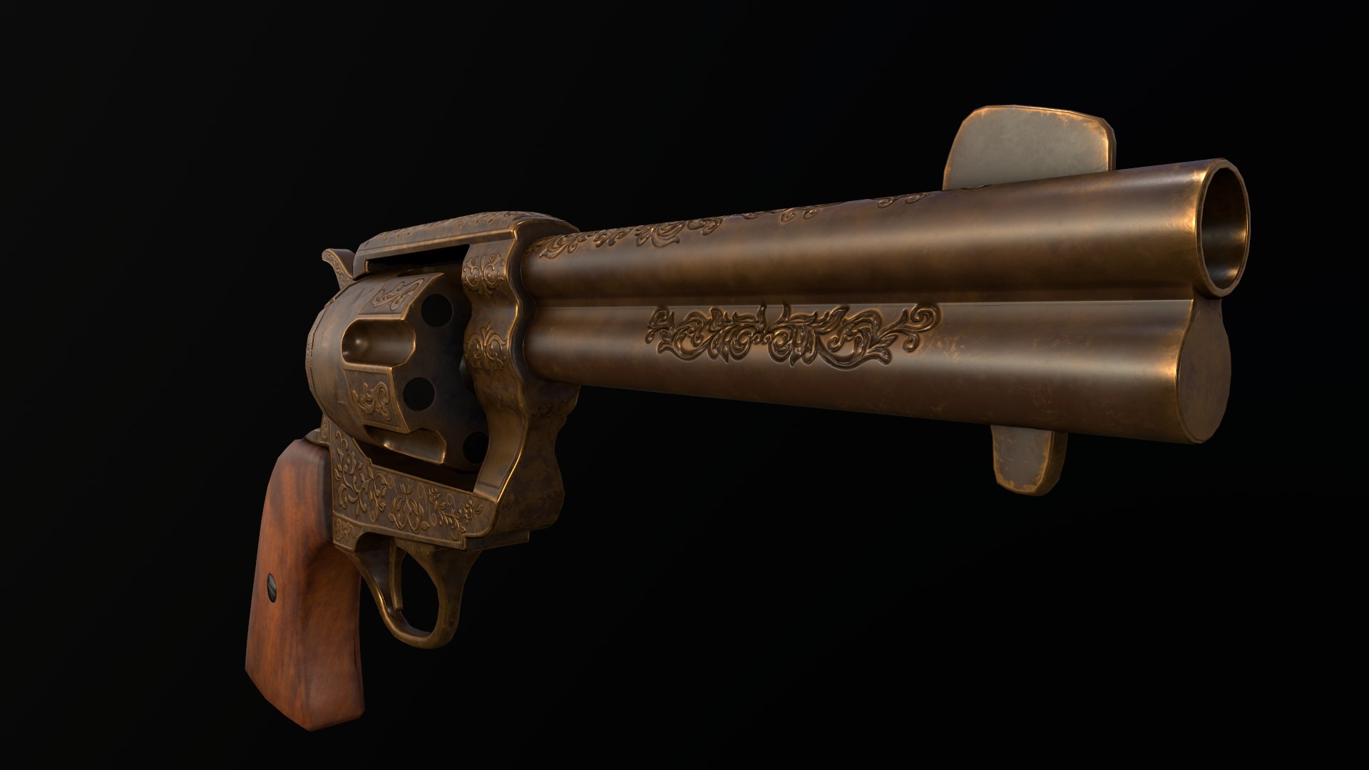 Antique Gun 3D Model - TurboSquid 2049969